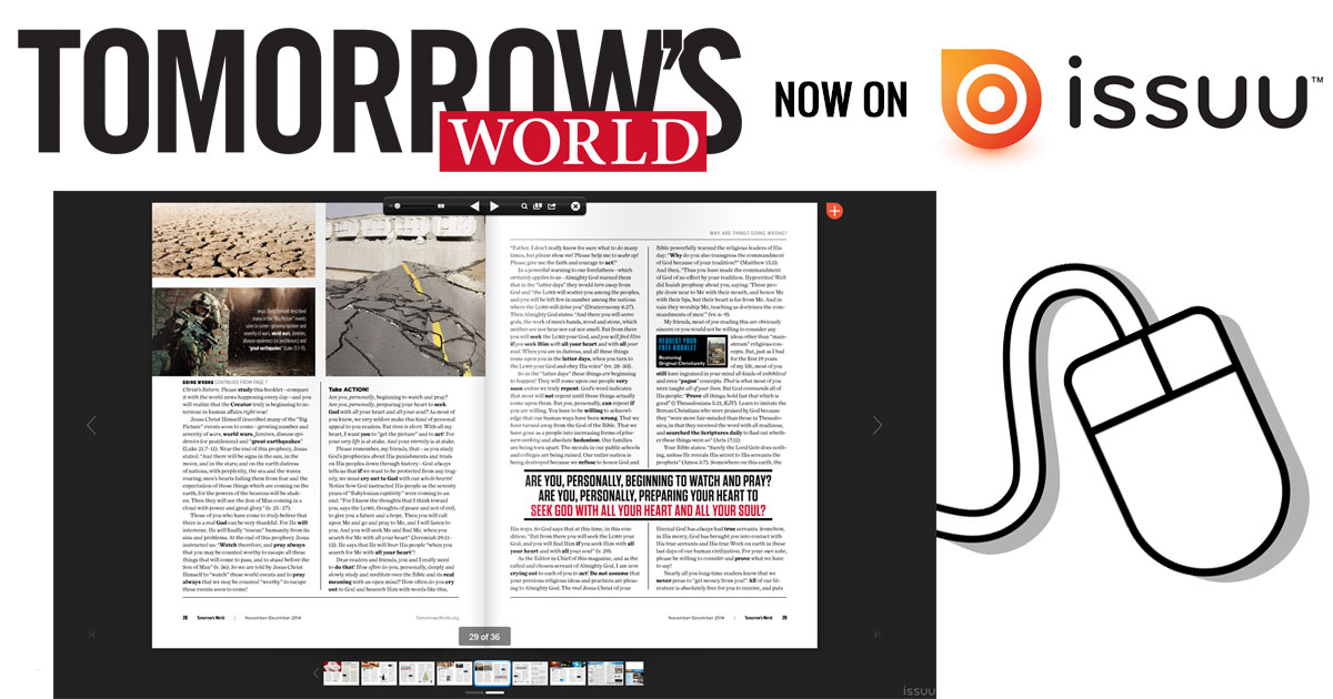 Tomorrow's World in Issuu | El Mundo de Mañana